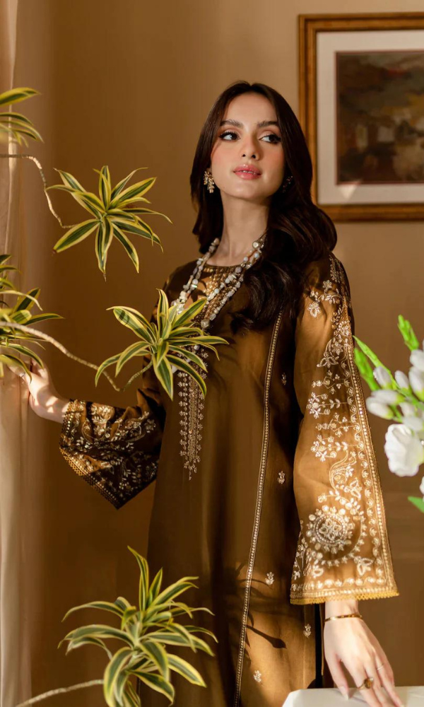 Batik - 2PC Heavy Embroidered Lawn Suit - ARB2425 – AROOSH